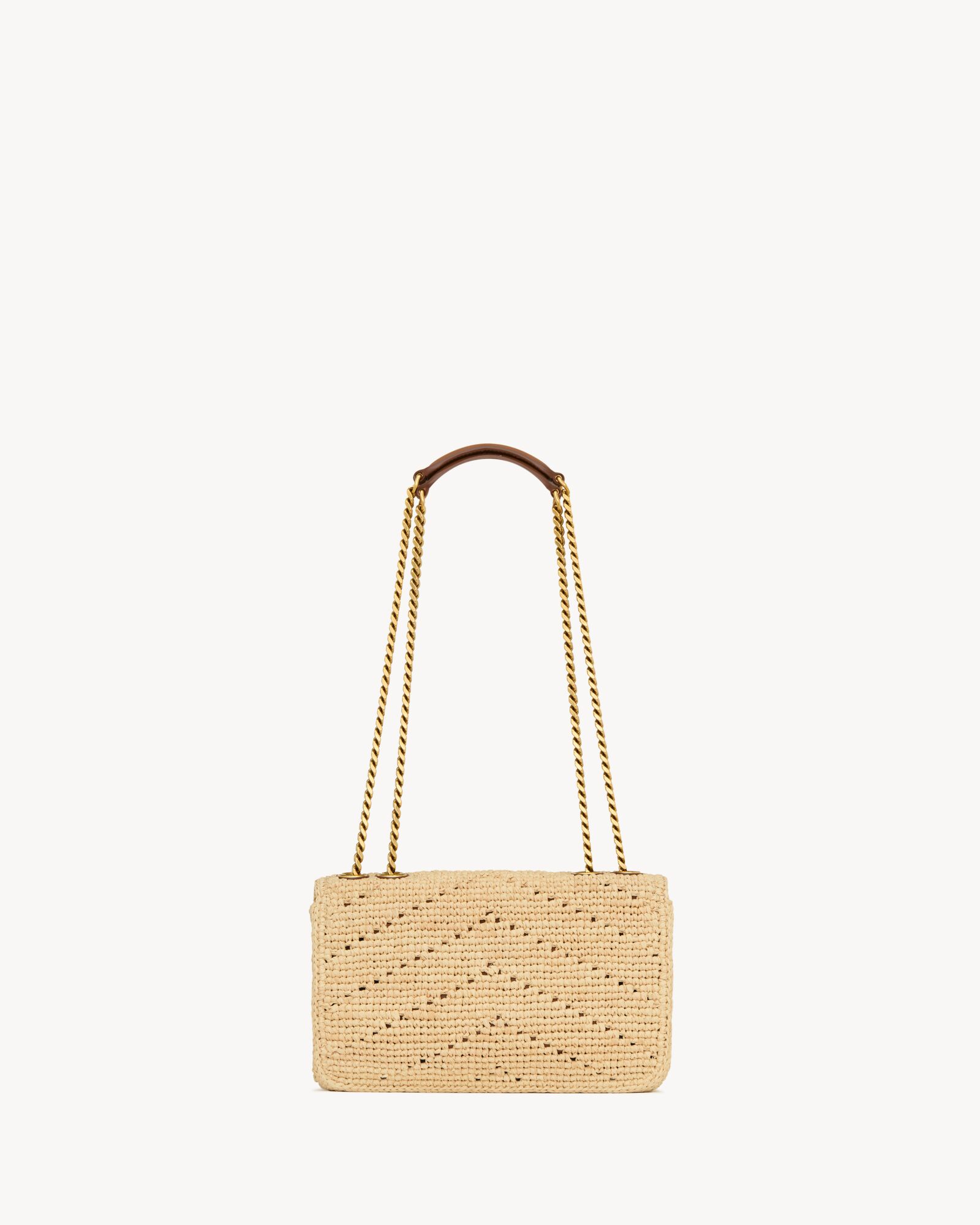 LOULOU small in raffia in Beige | Saint Laurent | YSL EN-US