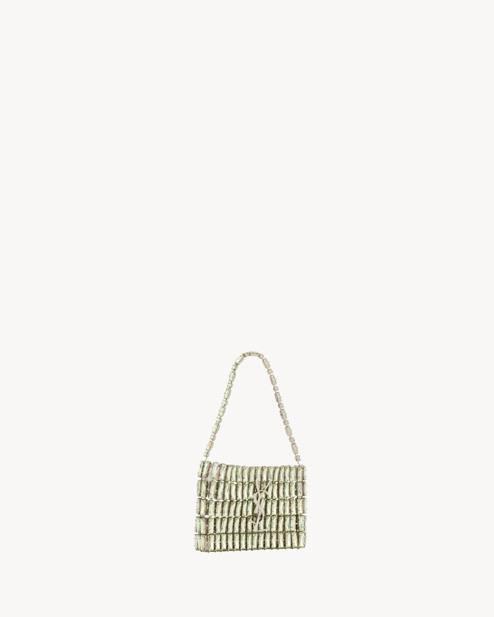 Micro EVENING bag in crystals in Green | Saint Laurent | YSL EN-US