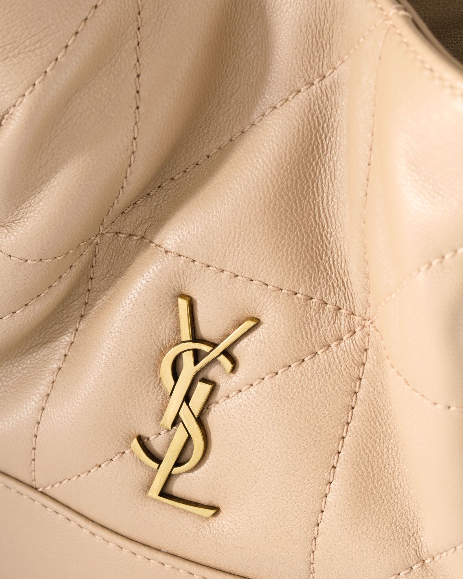 JAMIE mini shoulder pouch in lambskin in Beige | Saint Laurent | YSL US