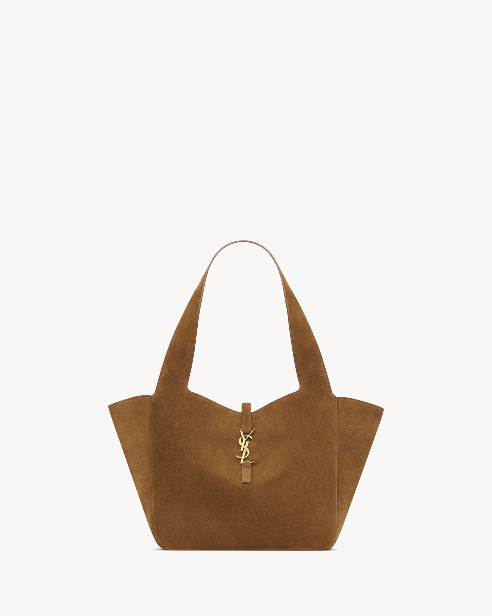 LE 5 À 7 SMALL BEA in suede in Brown | Saint Laurent | YSL EN-US