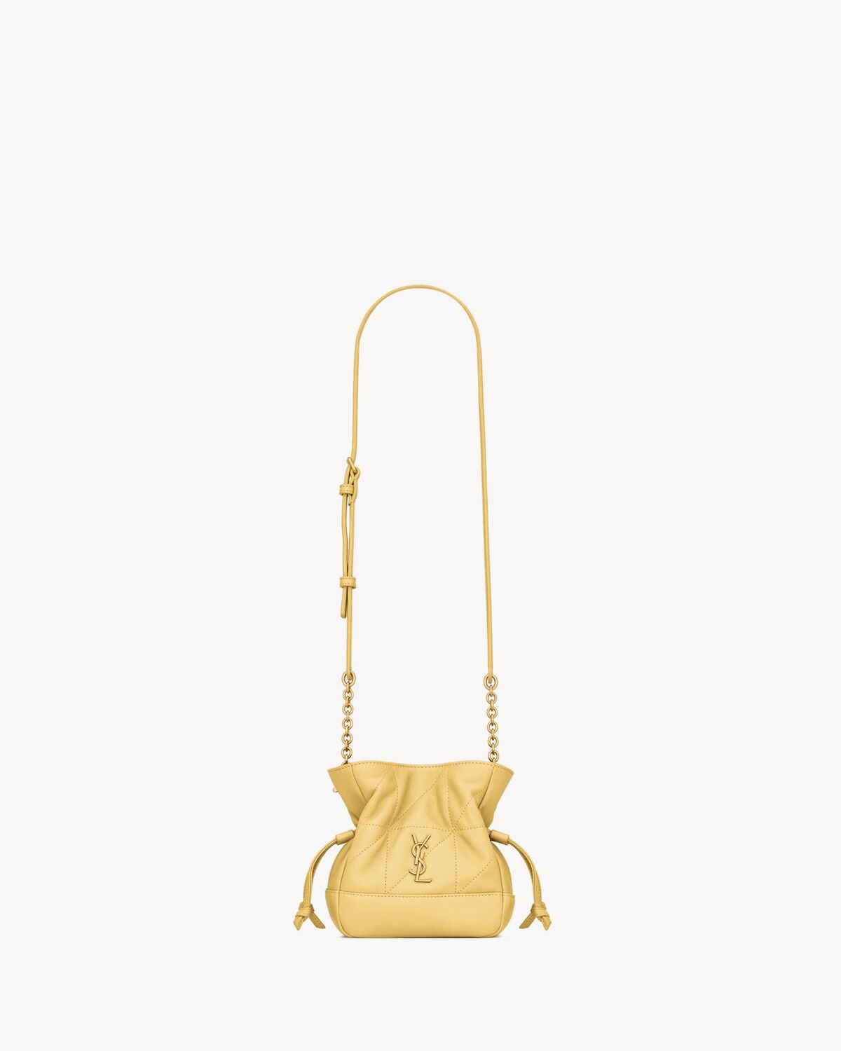 JAMIE mini shoulder pouch in lambskin in Beige | Saint Laurent | YSL EN-US