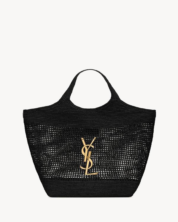 ICARE in raffia | Saint Laurent | YSL US