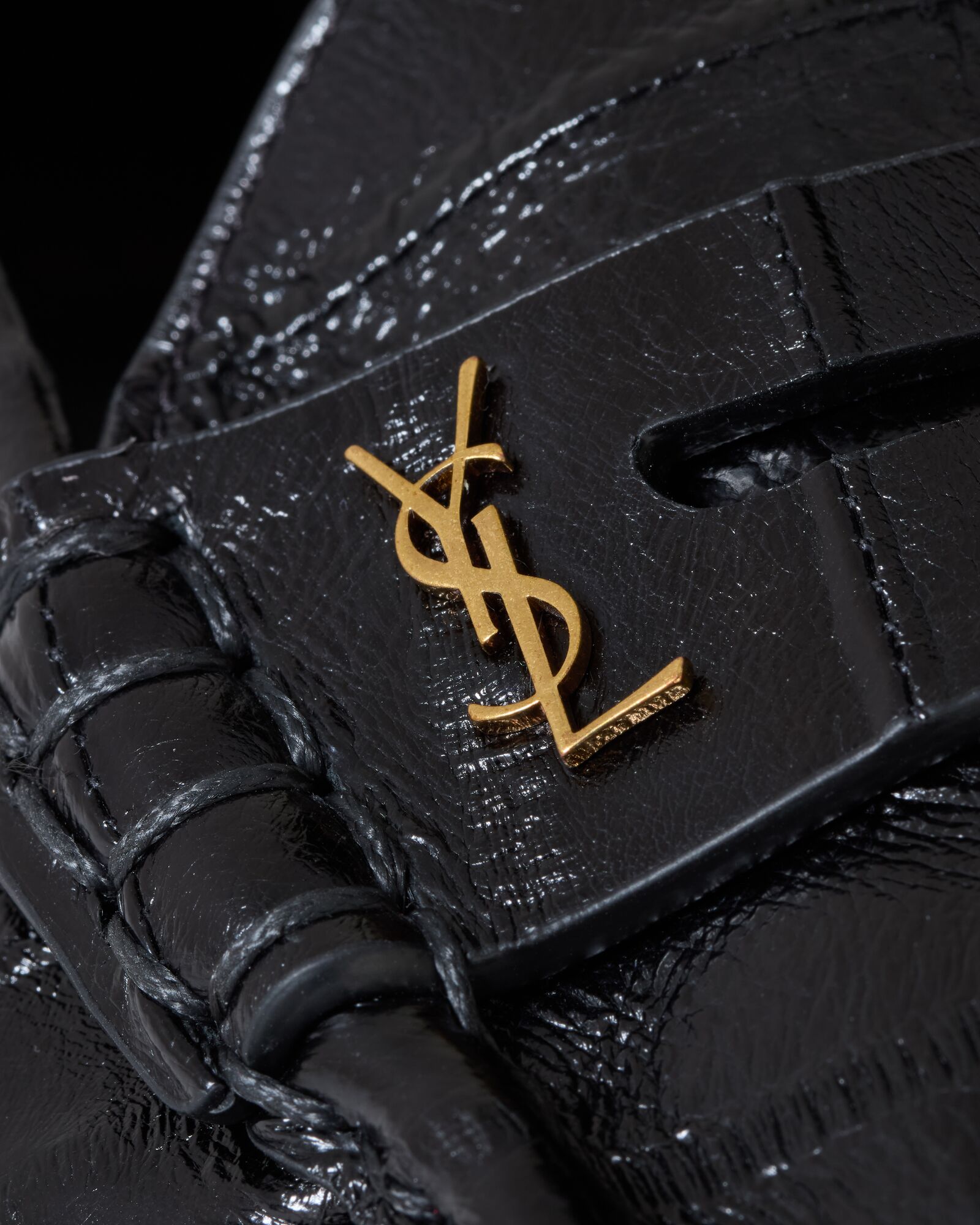 LE LOAFER foldable in eel in Black | Saint Laurent | YSL EN-US
