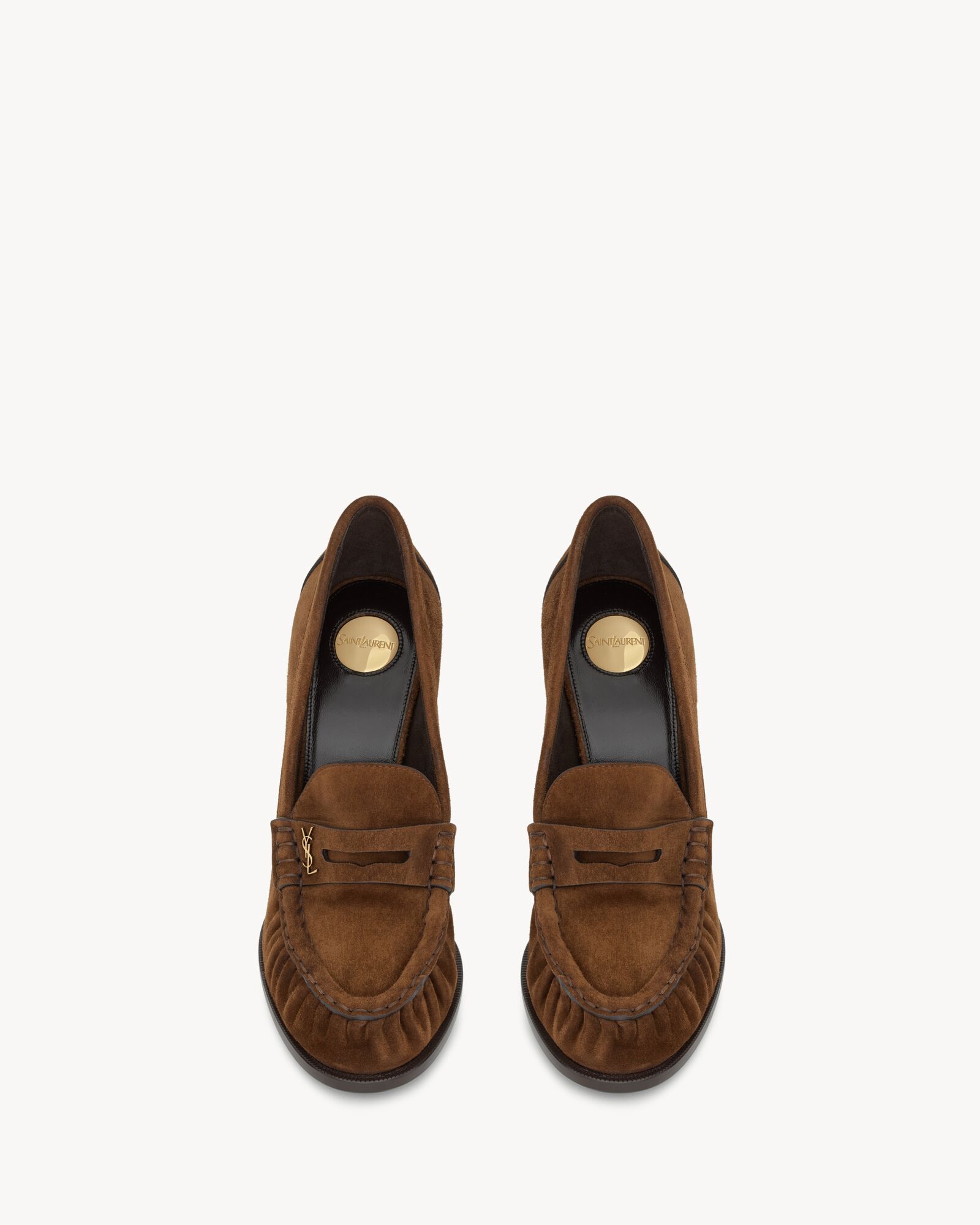 LE LOAFER pumps in suede in Brown | Saint Laurent | YSL EN-US