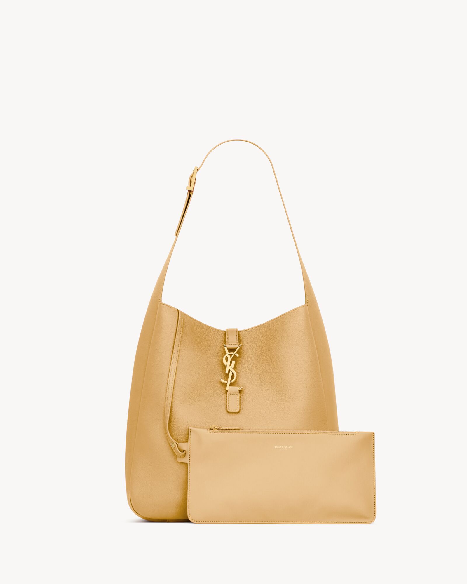 LE 5 À 7 supple large in grained leather in Yellow | Saint Laurent ...