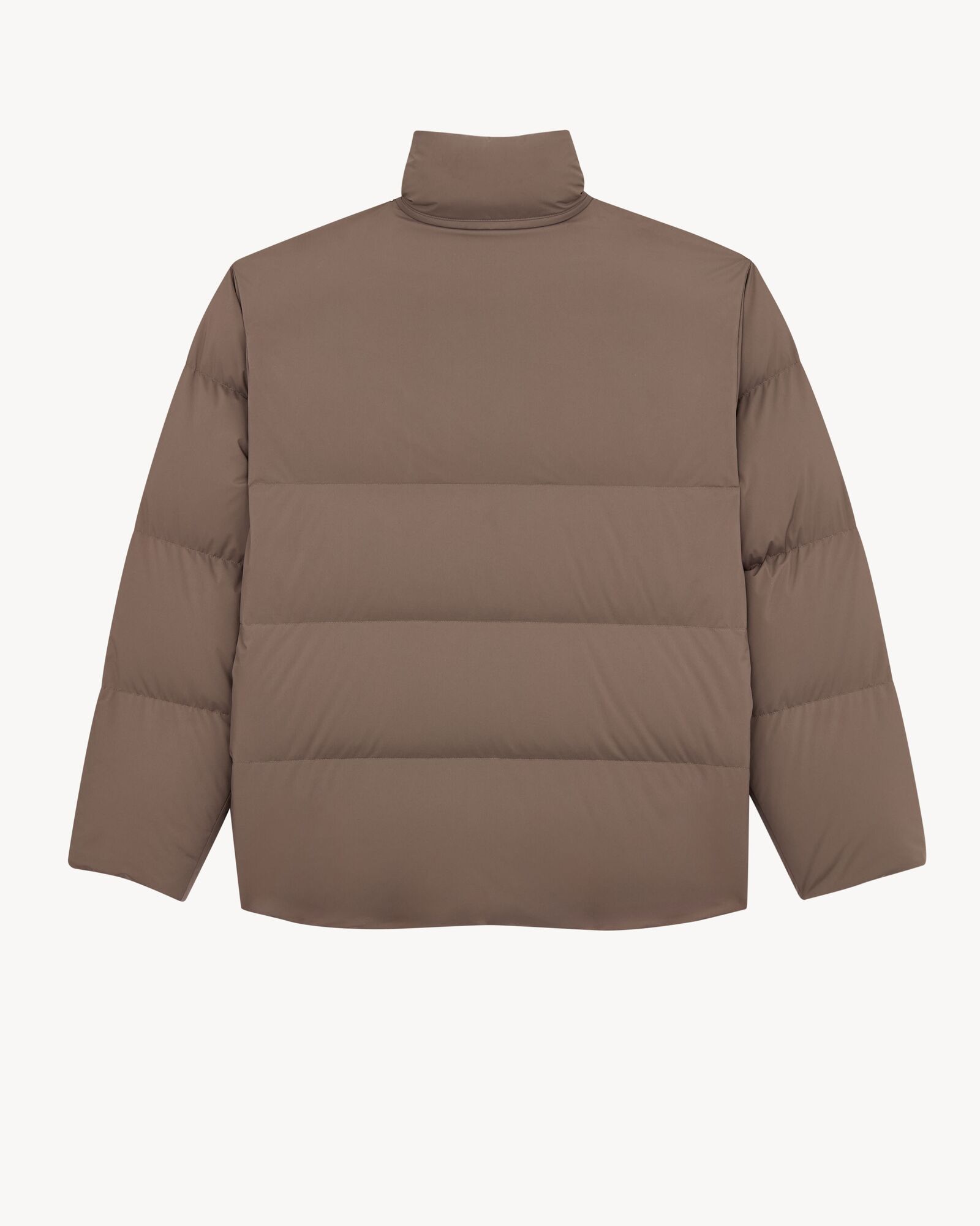 DOWN PUFFER JACKET IN WATER-REPELLENT CANVAS in Beige | Saint Laurent ...