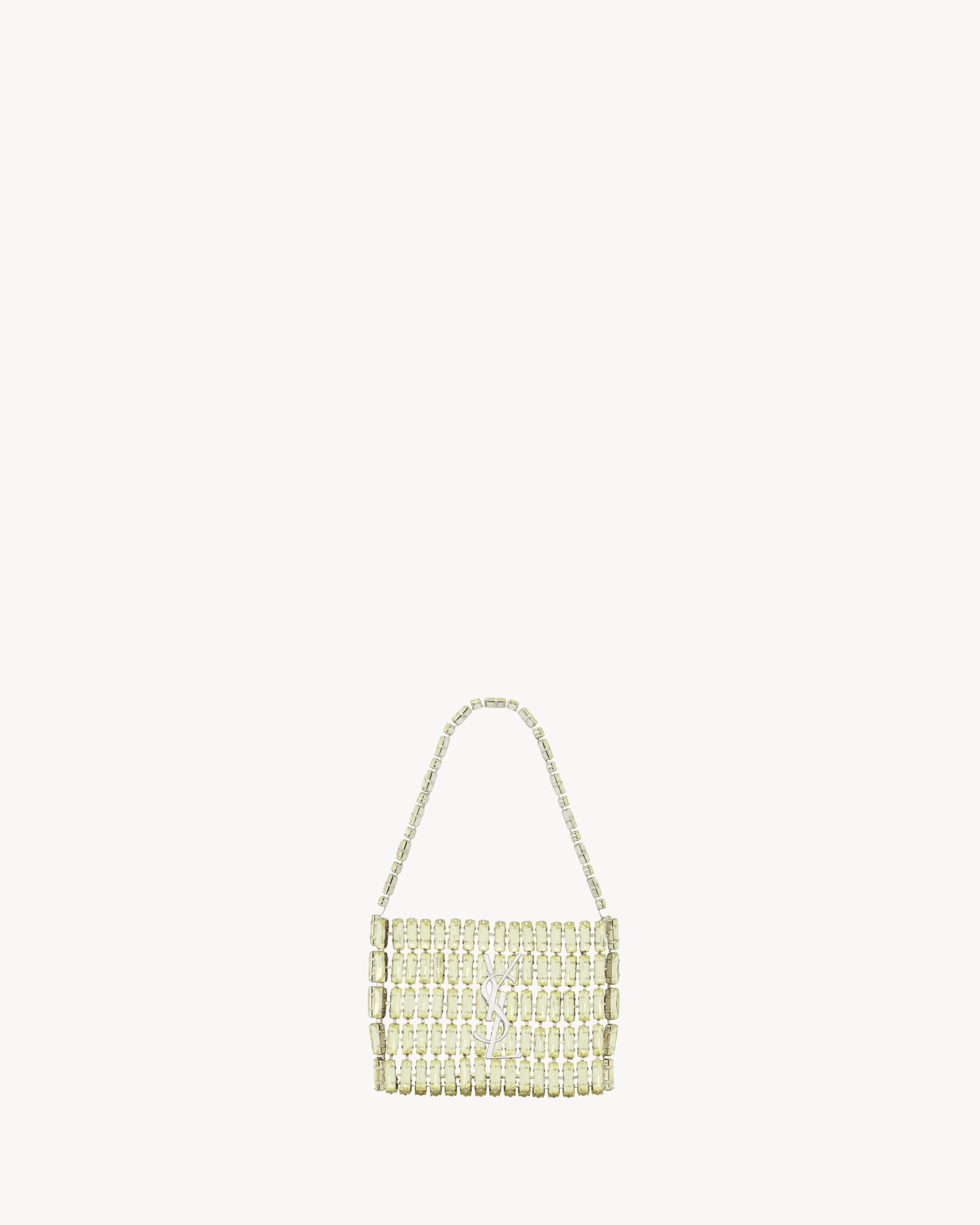 Micro EVENING bag in crystals in Yellow | Saint Laurent | YSL EN-US