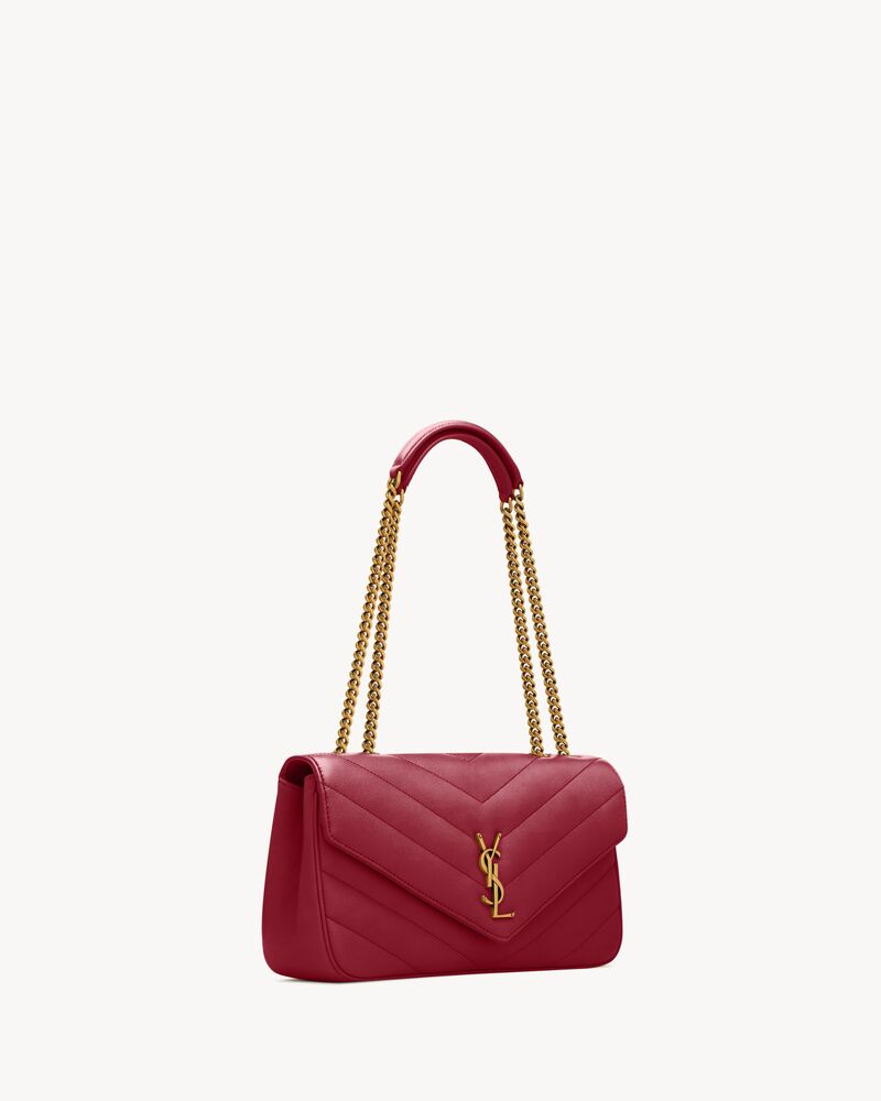 LOULOU medium in MATELASSÉ lambskin in Red | Saint Laurent | YSL EN-US