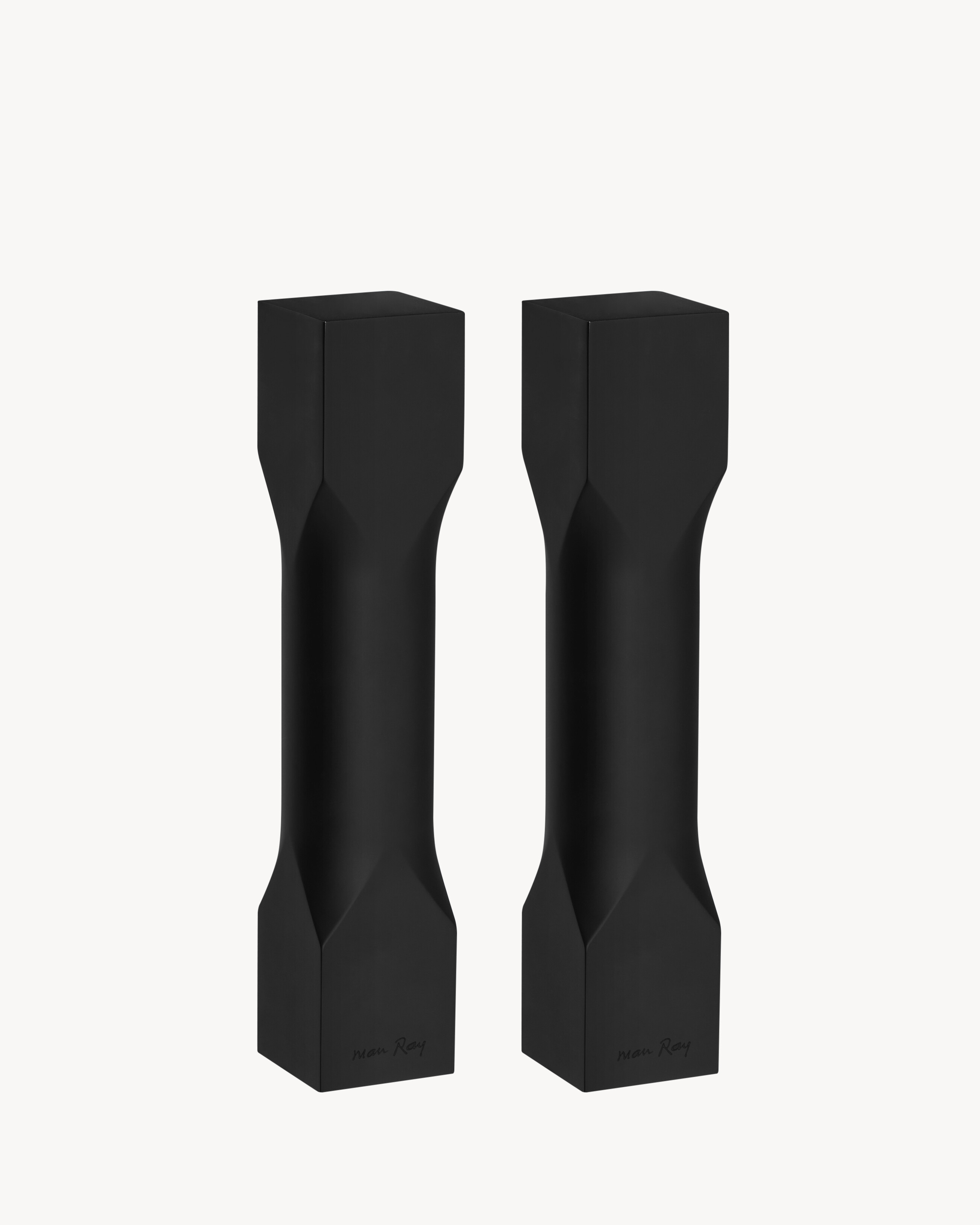 MAN RAY SQUARE DUMBBELLS in Black | Saint Laurent | YSL EN-US