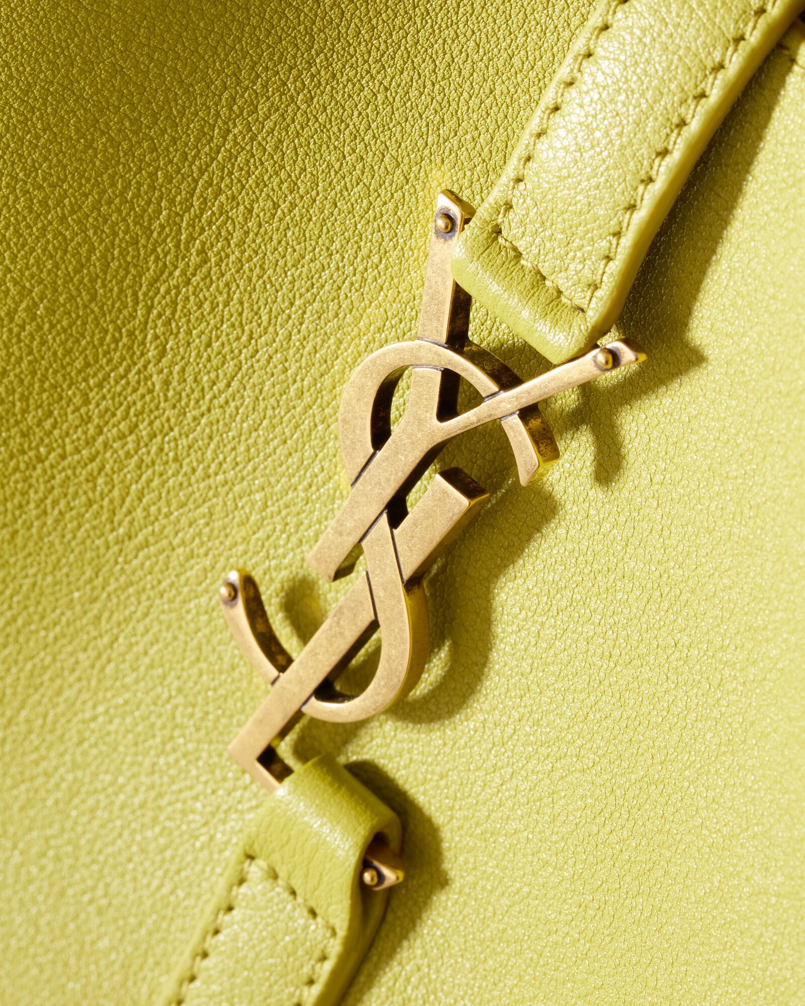 LE 5 À 7 supple small in grained leather in Yellow | Saint Laurent ...