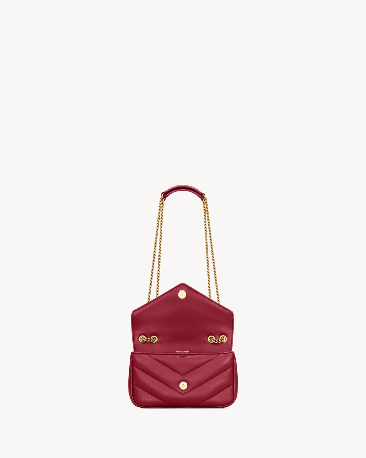 LOULOU MINI in lambskin in Red | Saint Laurent | YSL EN-US
