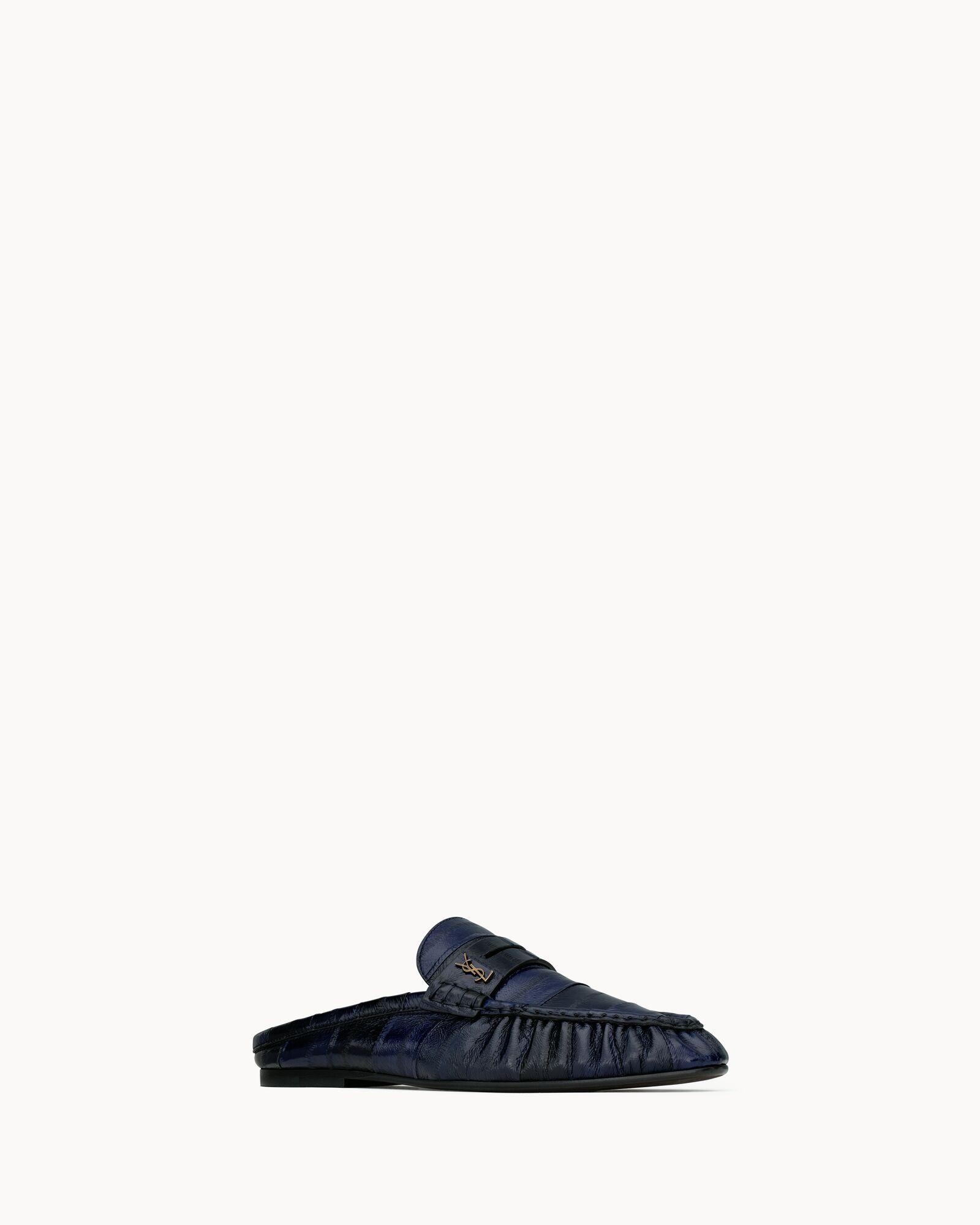 LE LOAFER mules in eel in Blue | Saint Laurent | YSL EN-US
