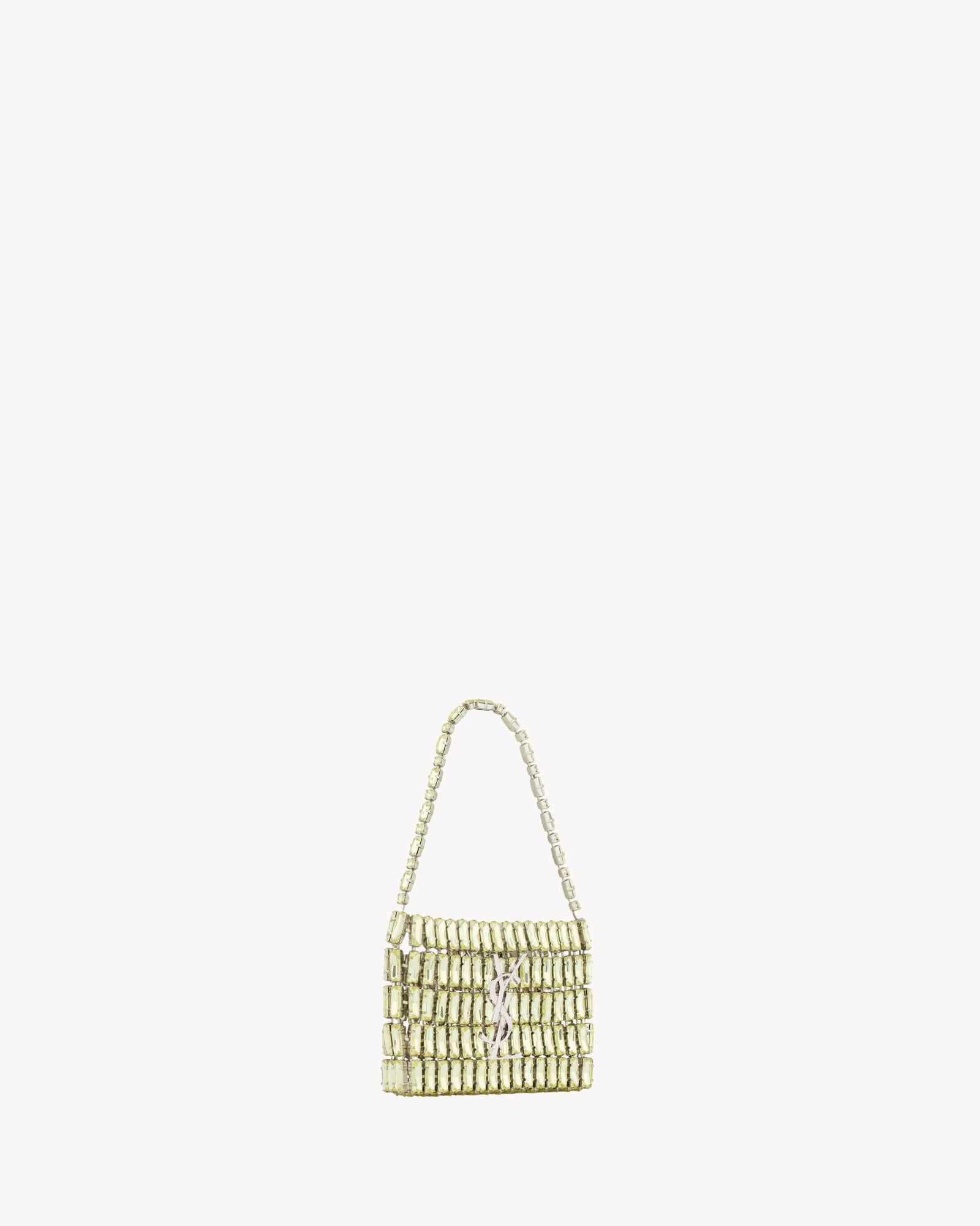 Micro EVENING bag in crystals in Yellow | Saint Laurent | YSL EN-US