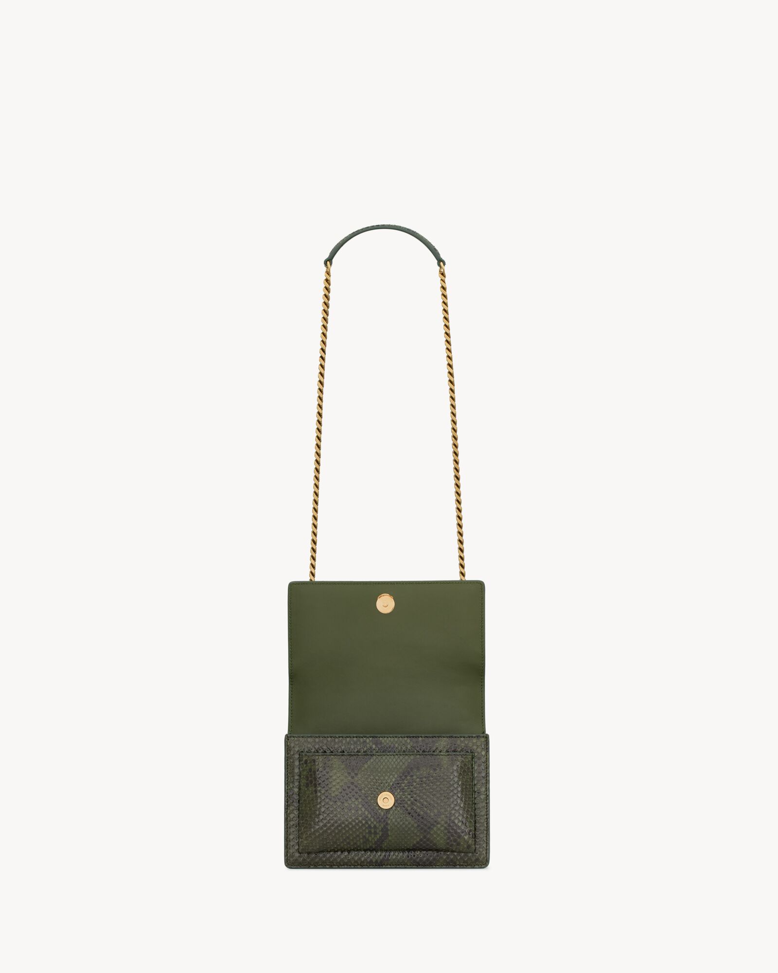 SUNSET MEDIUM IN PYTHON in Green | Saint Laurent | YSL US