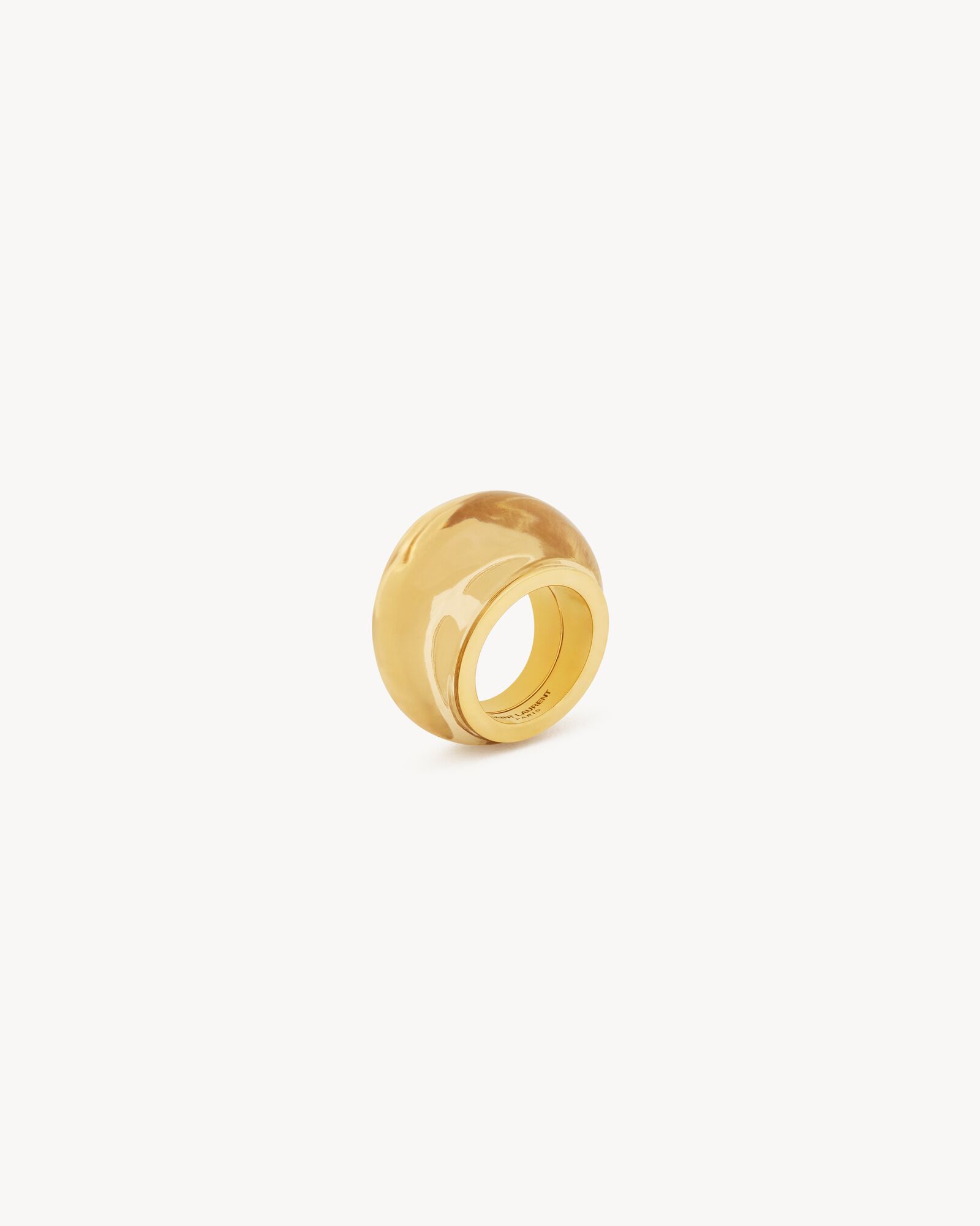 Bumpy ring in resin and metal | Saint Laurent | YSL.com