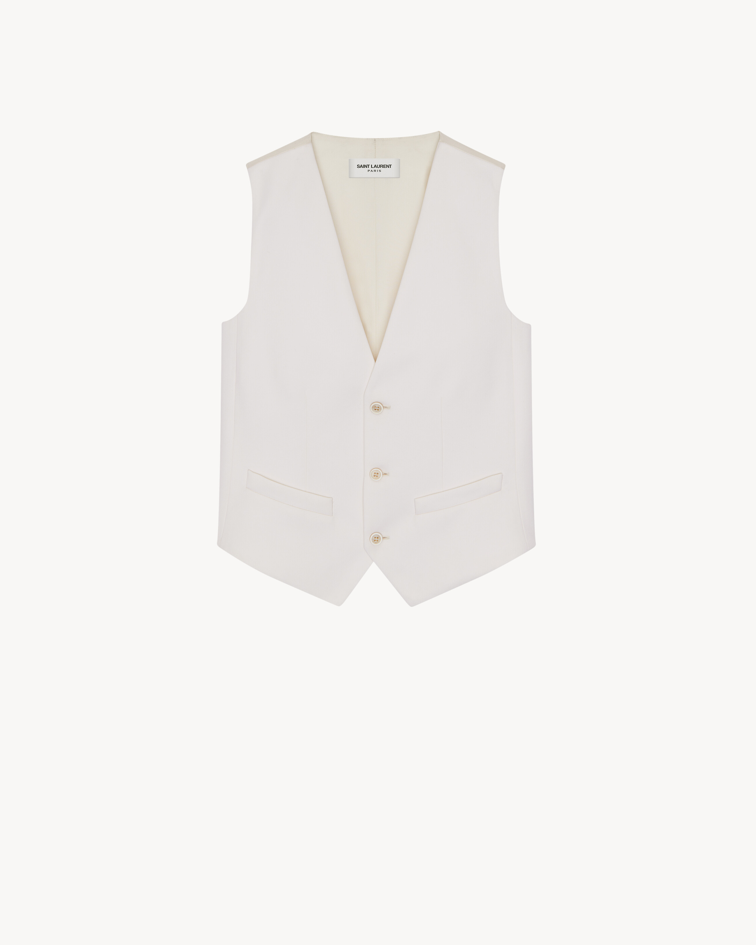 Vest in grain de poudre | Saint Laurent | YSL.com