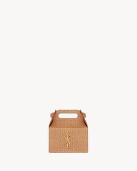 TAKE-AWAY BOX IN VEGETABLE-TANNED LEATHER | Saint Laurent | YSL US