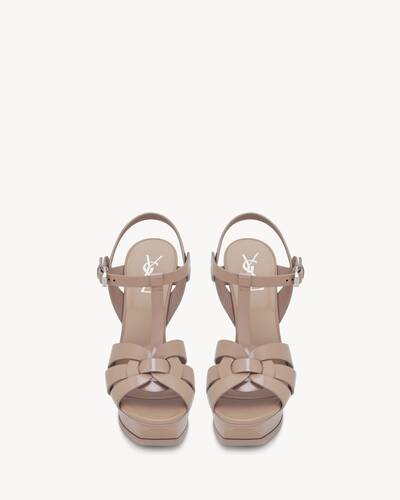 TRIBUTE platform sandals in patent leather | Saint Laurent | YSL US