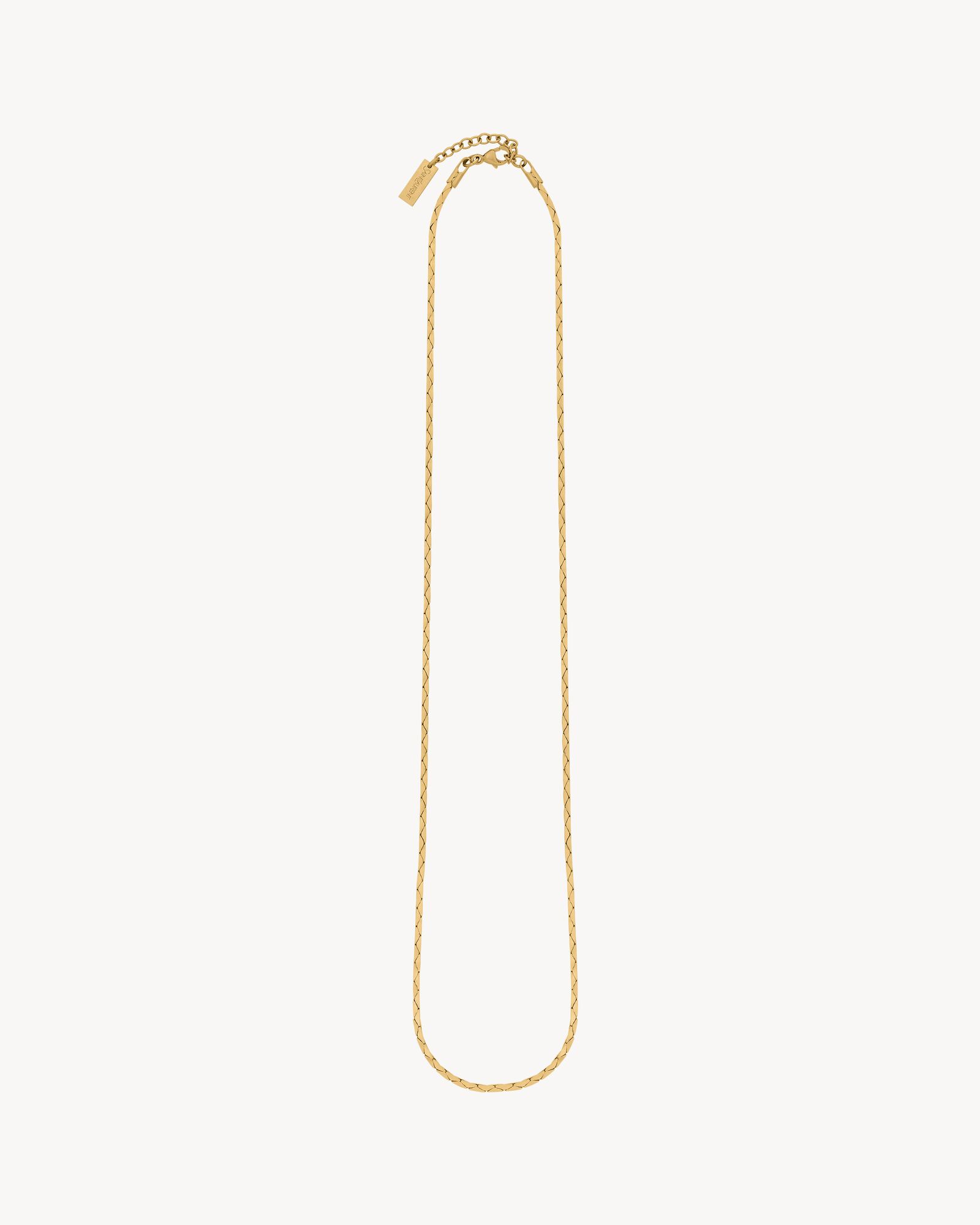 cobra-chain necklace in metal | Saint Laurent | YSL US