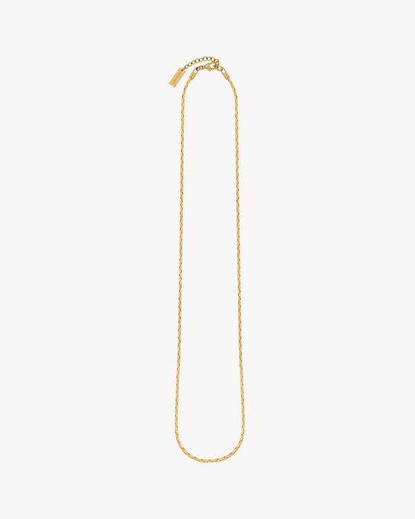 cobra-chain necklace in metal | Saint Laurent | YSL US
