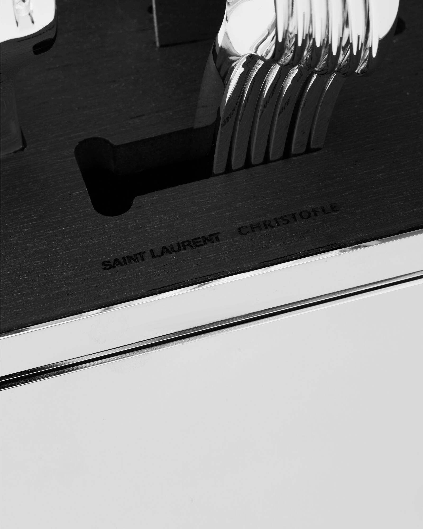 CHRISTOFLE SAINT LAURENT CUTLERY SET | Saint Laurent | YSL US