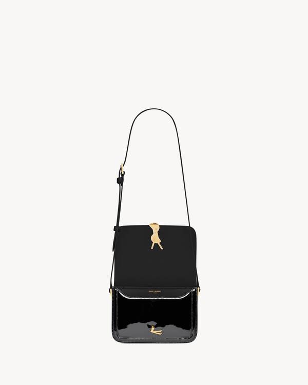 Solferino small satchel in lacquered patent leather | Saint Laurent ...
