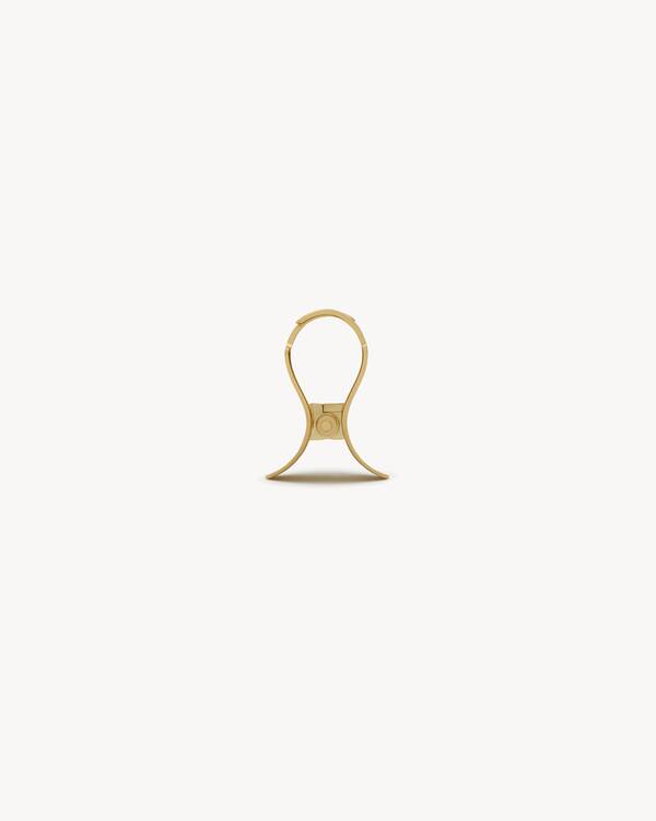 SAINT LAURENT claw clip in metal in Gold | Saint Laurent | YSL EN-US