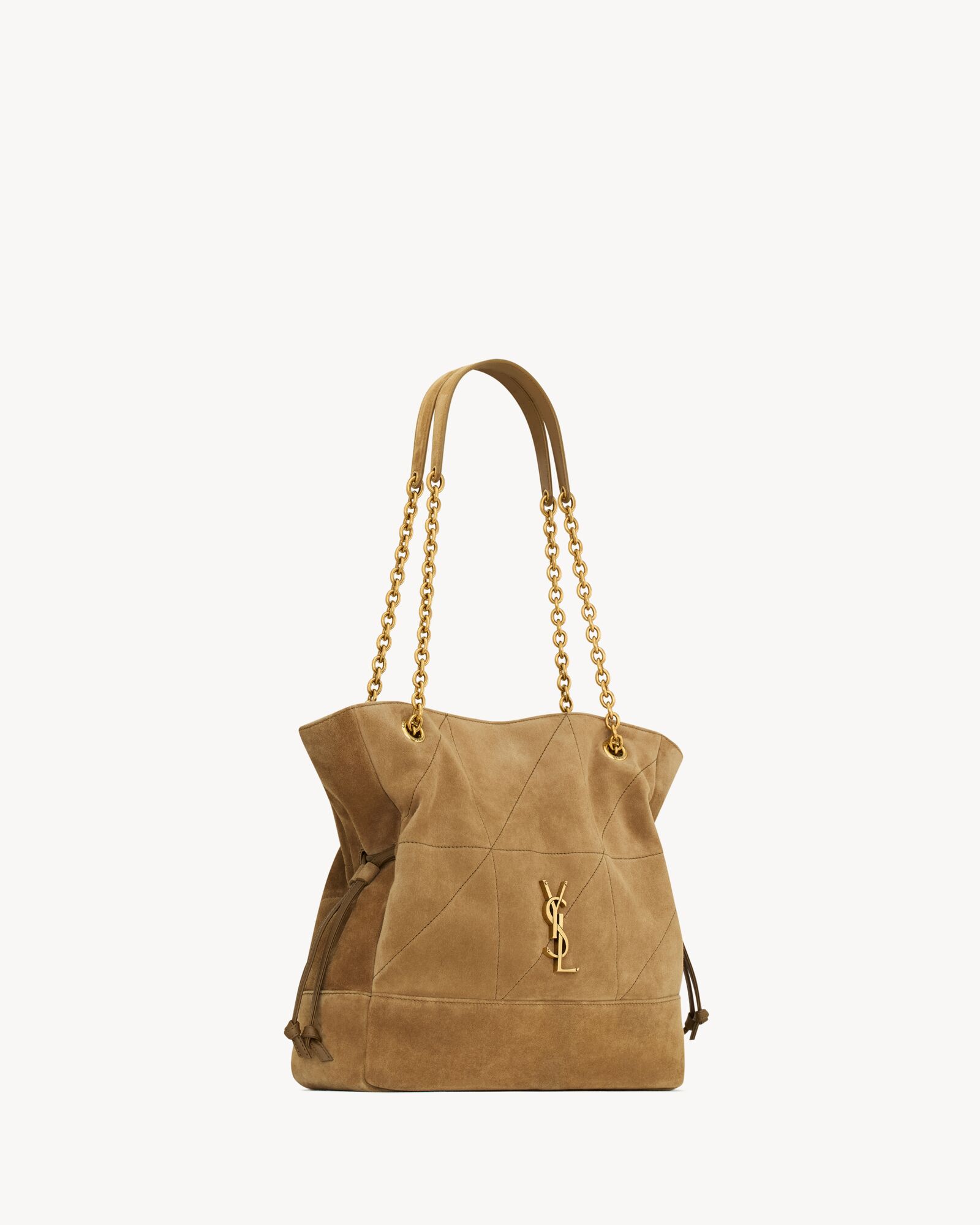 small JAMIE SHOPPING in suede in Brown | Saint Laurent | YSL EN-US