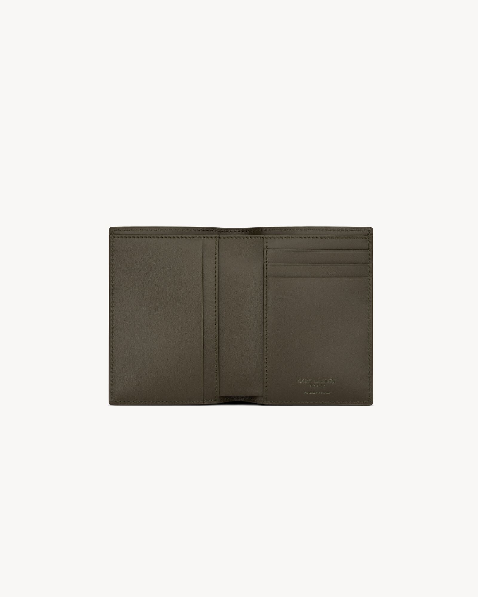 SAINT LAURENT PARIS credit card wallet in smooth leather | Saint ...