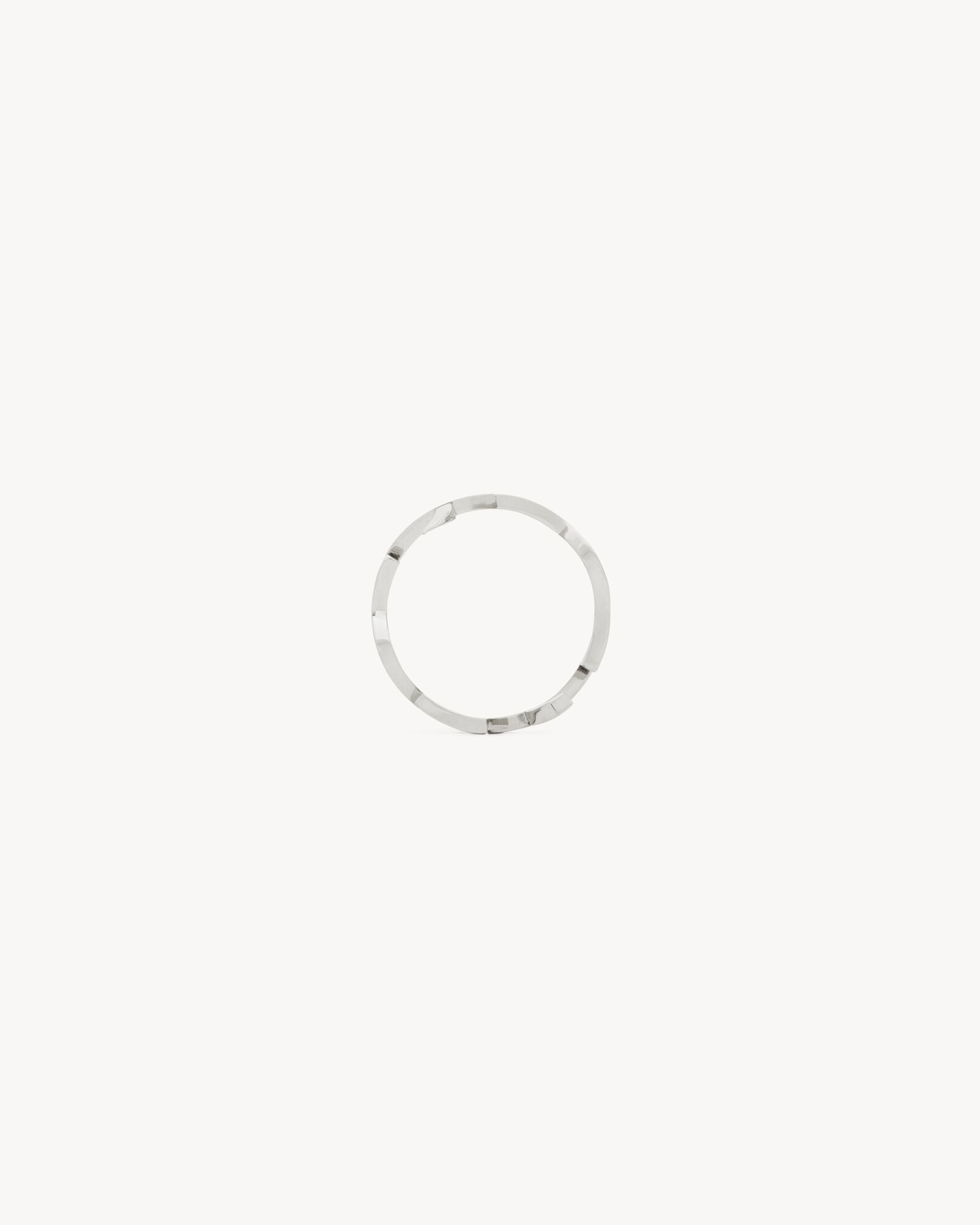 CASSANDRE RING IN METAL in Silver | Saint Laurent | YSL EN-US