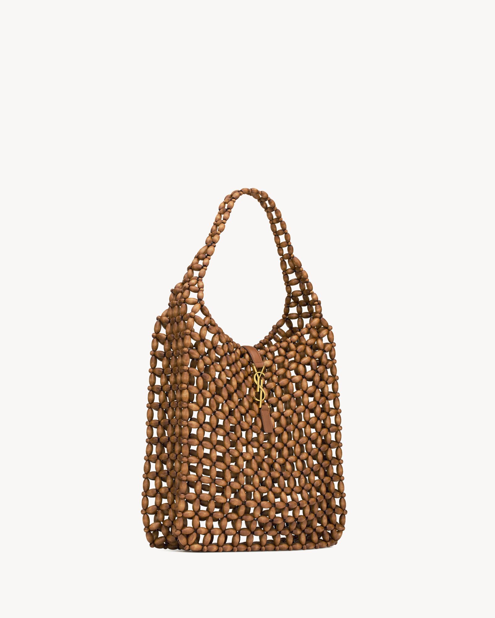 LE 5 À 7 large in wood beads | Saint Laurent | YSL.com