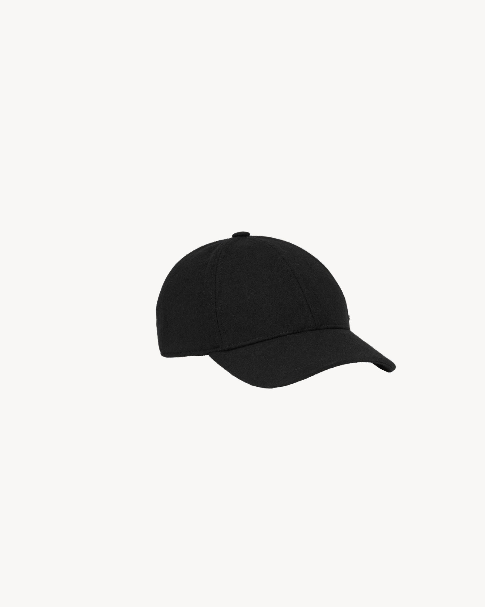 Baseball cap CASSANDRE in felt in Black | Saint Laurent | YSL EN-US