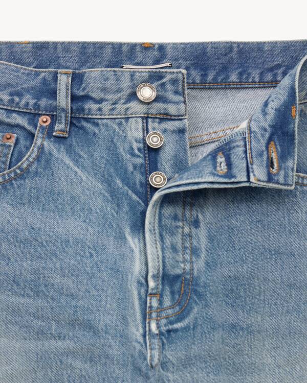 MICK long jeans in nonza blue denim | Saint Laurent | YSL.com