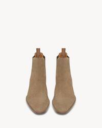 wyatt chelsea boots in suede | Saint Laurent | YSL US