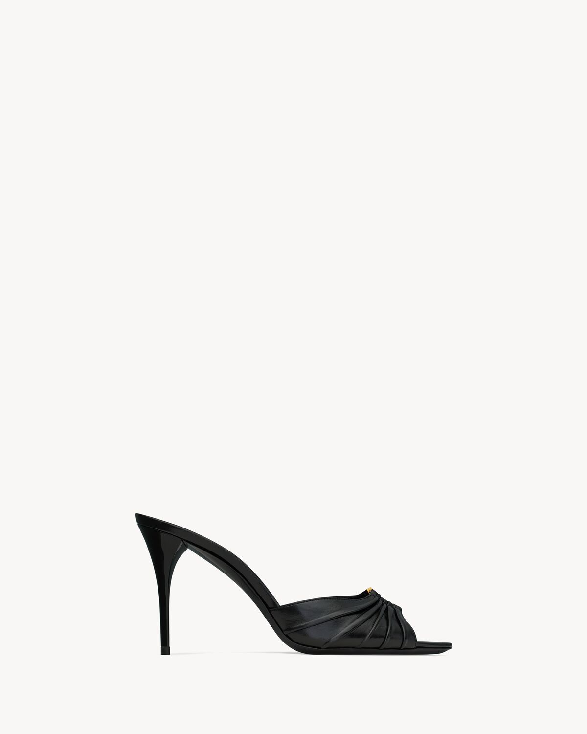 BABYLONE mules in smooth leather in Black | Saint Laurent | YSL EN-US