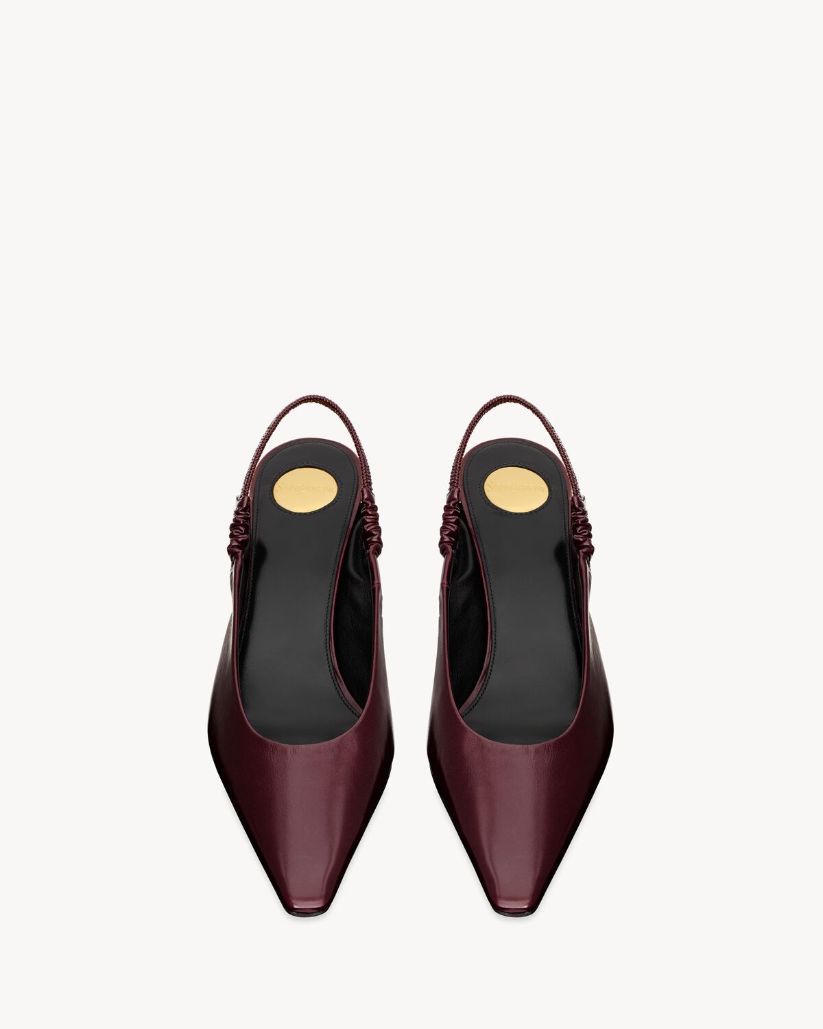 ANNE-MARIE slingback pumps in smooth leather | Saint Laurent | YSL US
