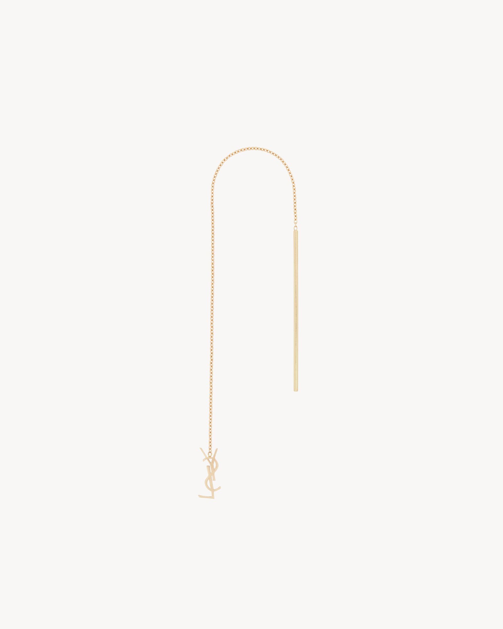 CASSANDRE drop earring in 18K yellow gold | Saint Laurent | YSL US