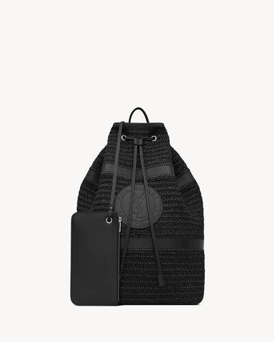 RIVE GAUCHE SLING BAG IN RAFFIA | Saint Laurent | YSL.com