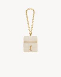 CASSANDRE MATELASSÉ CARRÉ mini cube in lambskin in White | Saint ...