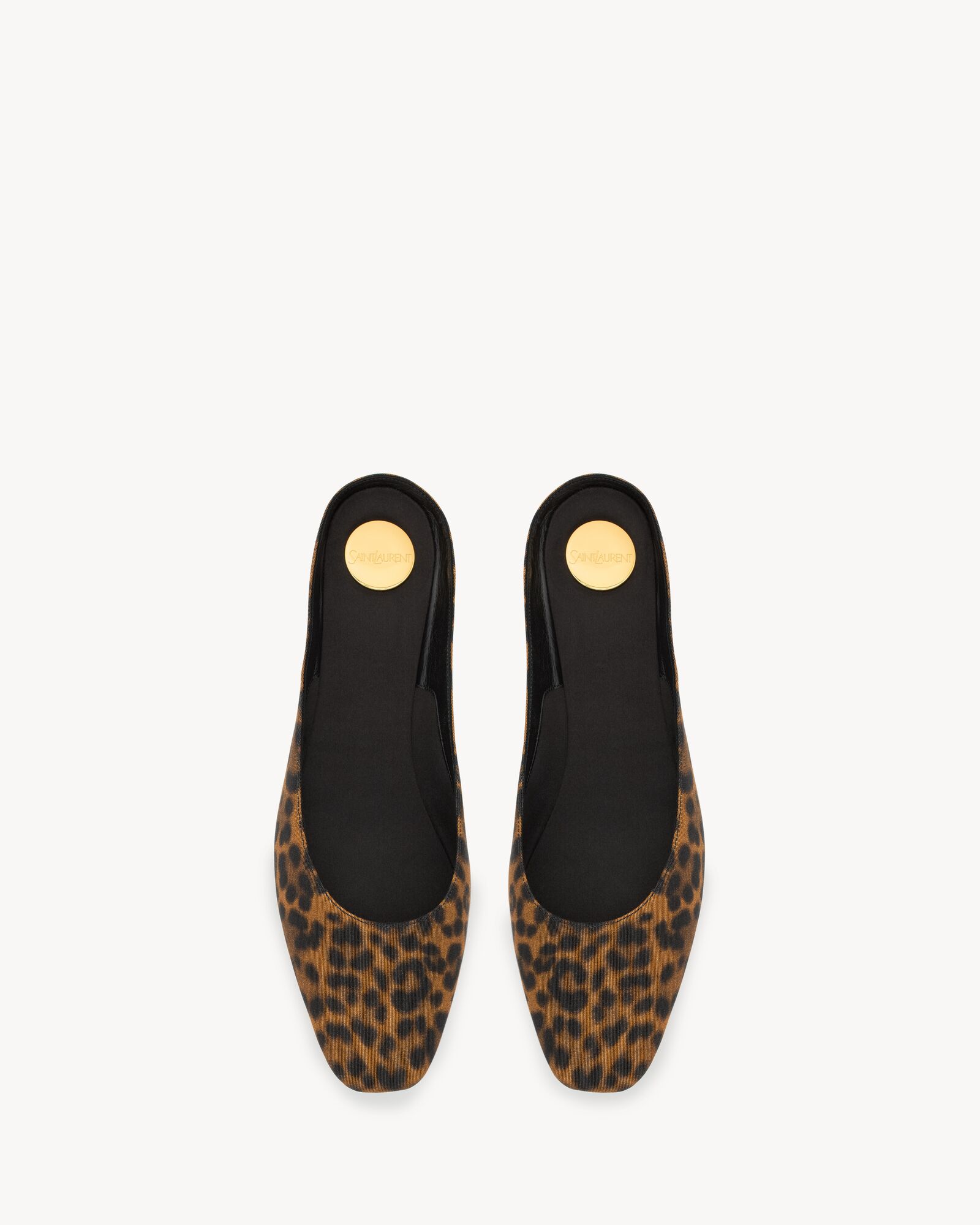 LIDO slip-ons in leopard grosgrain in Brown | Saint Laurent | YSL EN-US