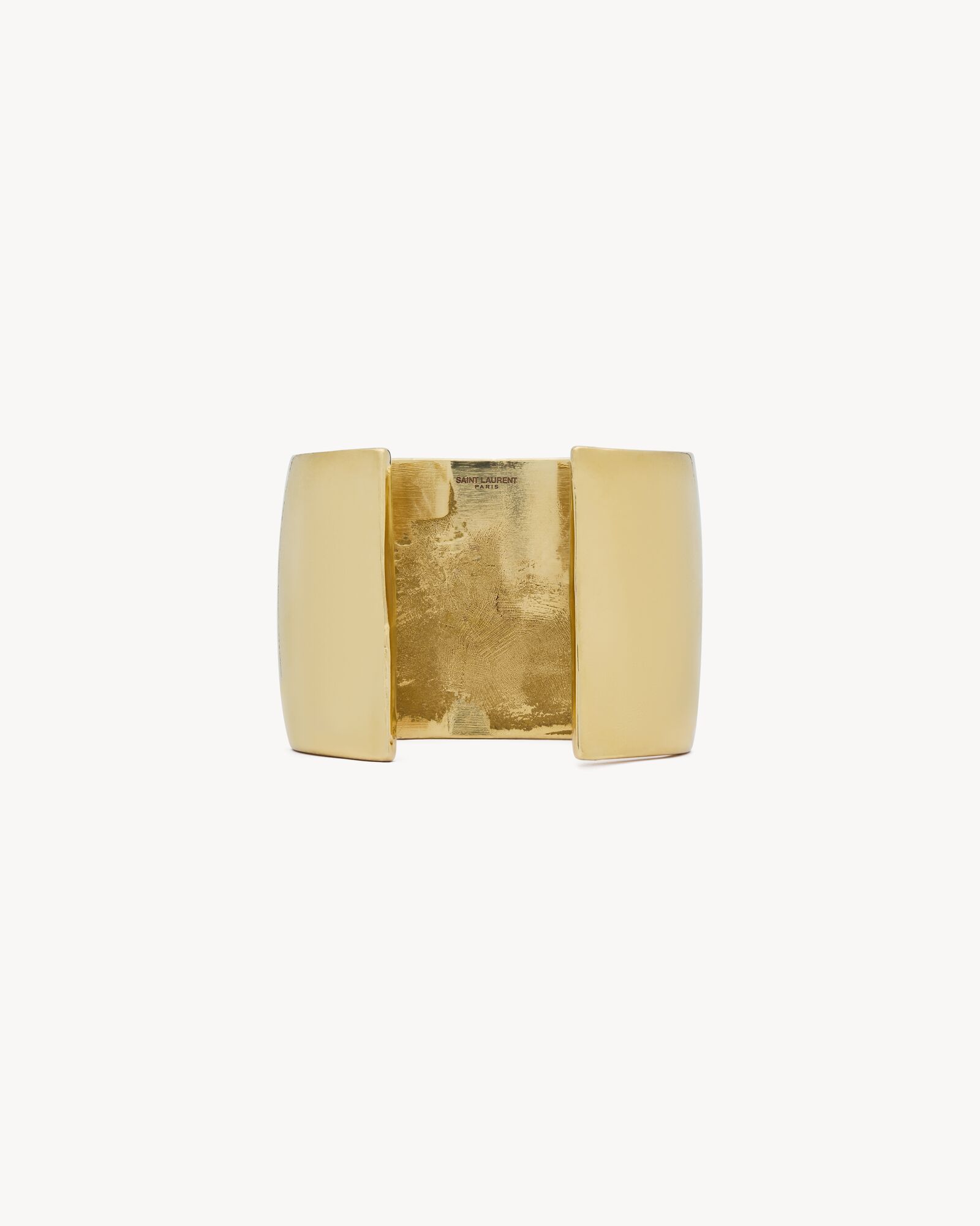 Stone and square cuff in metal | Saint Laurent | YSL.com