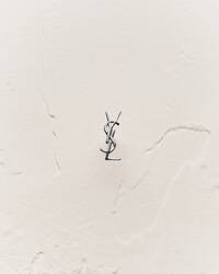 CASSANDRE stud earring in 18K grey gold | Saint Laurent | YSL US