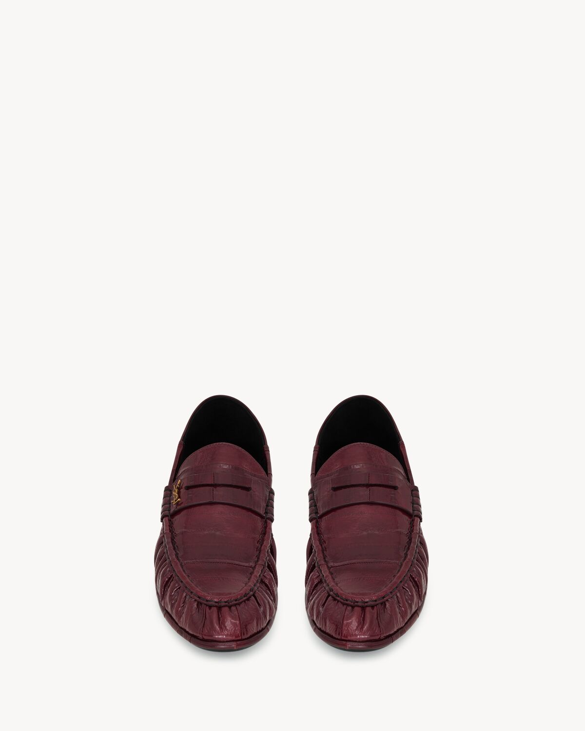 LE LOAFER foldable in patent eel in Red | Saint Laurent | YSL EN-US