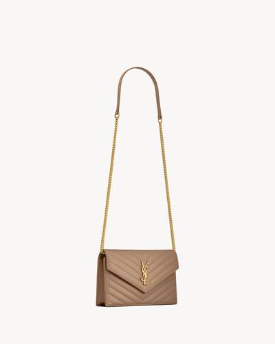 CASSANDRE ENVELOPE CHAIN WALLET IN LAMBSKIN | Saint Laurent | YSL TH