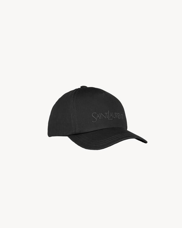 SAINT LAURENT cap in gabardine | Saint Laurent | YSL US