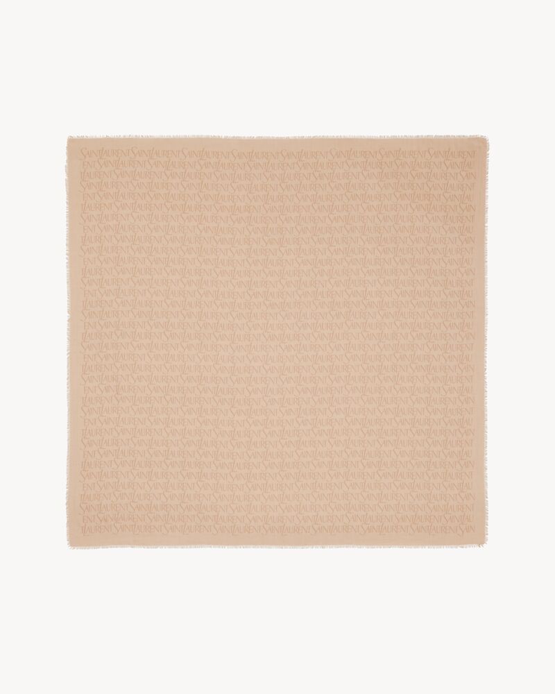 Saint Laurent large square scarf in modal and cashmere | Saint Laurent ...