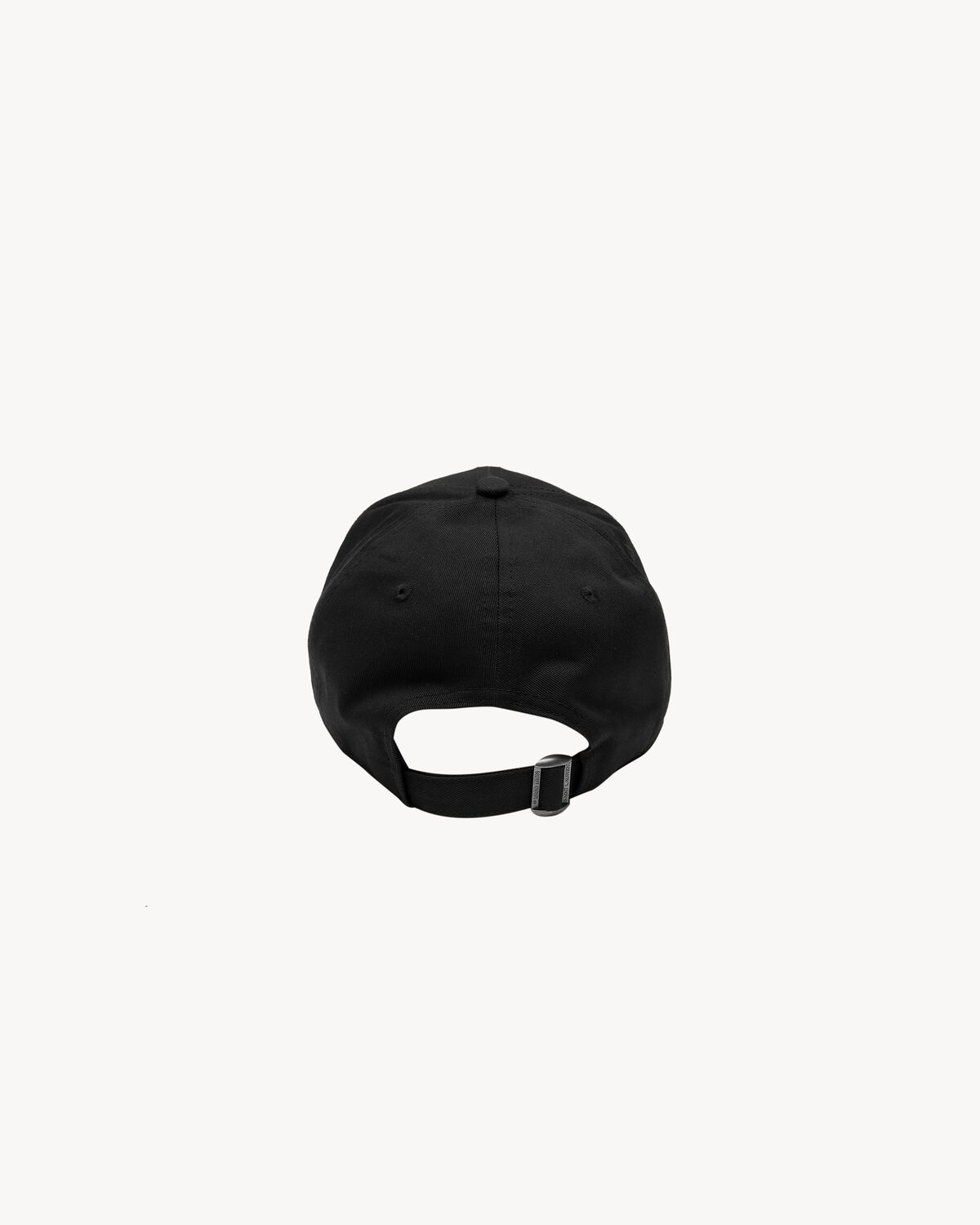 NEW ERA CASSANDRE CAP IN CANVAS in Black | Saint Laurent | YSL EN-US