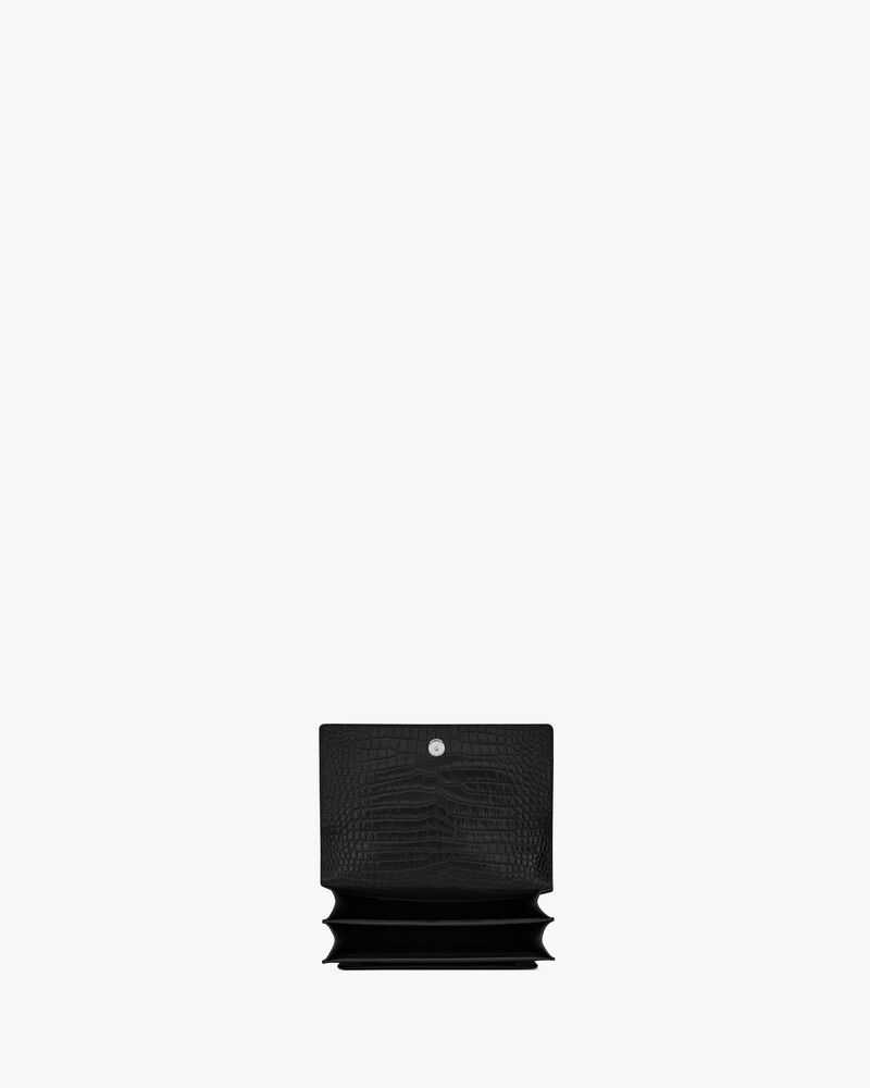 SUNSET MEDIUM IN CROCODILE-EMBOSSED LEATHER | Saint Laurent | YSL US