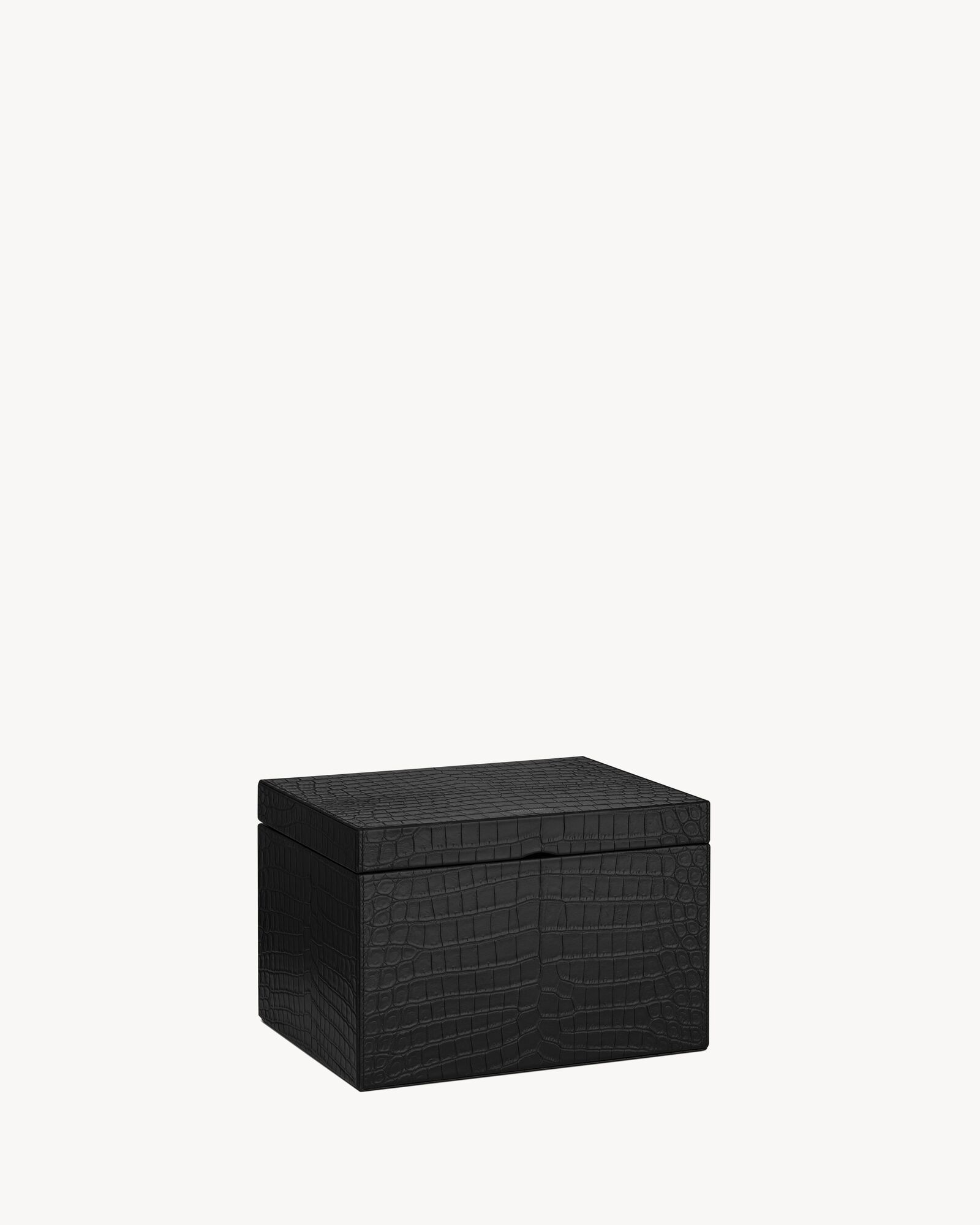 Small CROCODILE-EMBOSSED leather box | Saint Laurent | YSL US