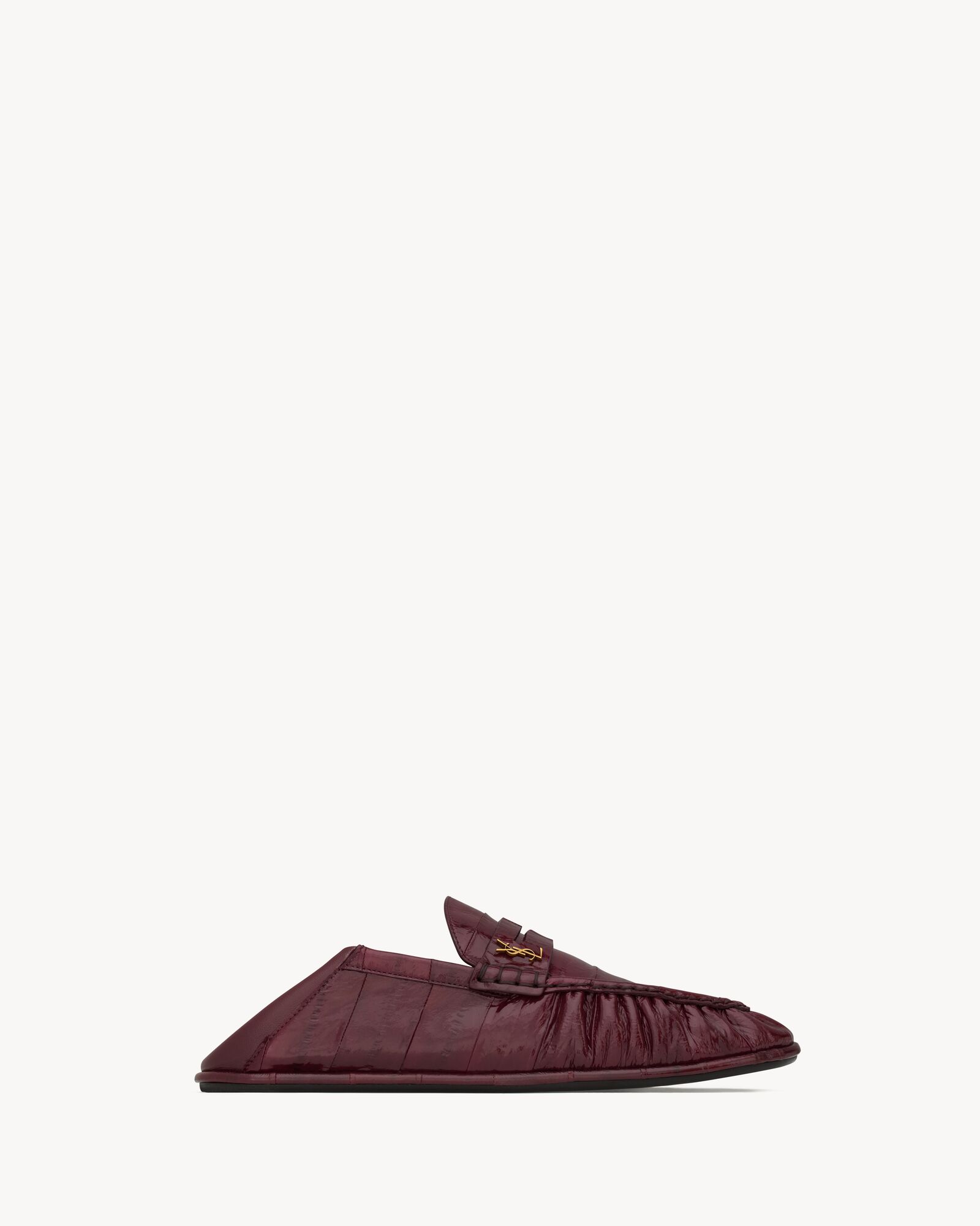 LE LOAFER foldable in patent eel in Red | Saint Laurent | YSL EN-US